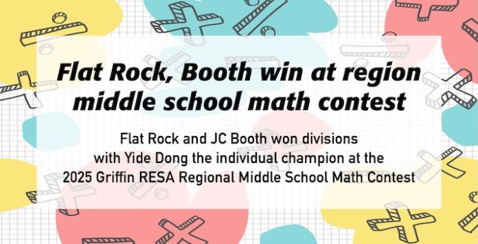 Flat Rock, Booth win at region middle school math contest - The Citizen