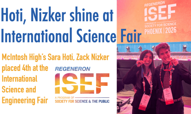McIntosh’s Hoti, Nizker place 4th at International Science and ...